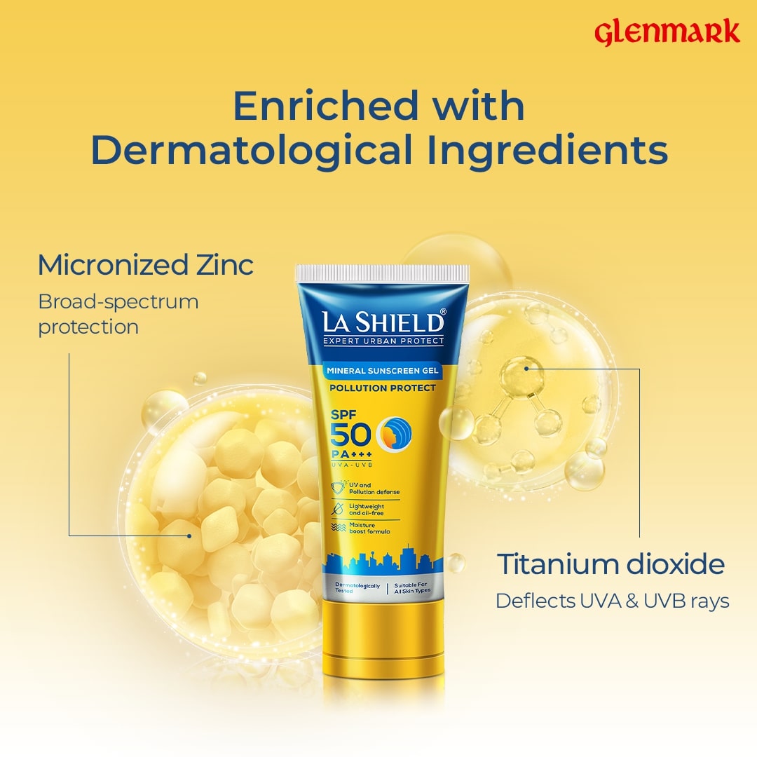 Buy Sunscreen Gel SPF 50 | Pollution Protect Gel | La Shield